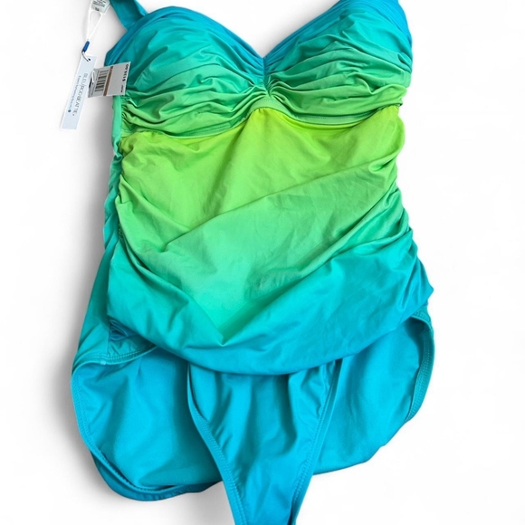 Bleu Rod Beattie | Swim | Bleu Rod Beattie Womens Blue And Green One ...